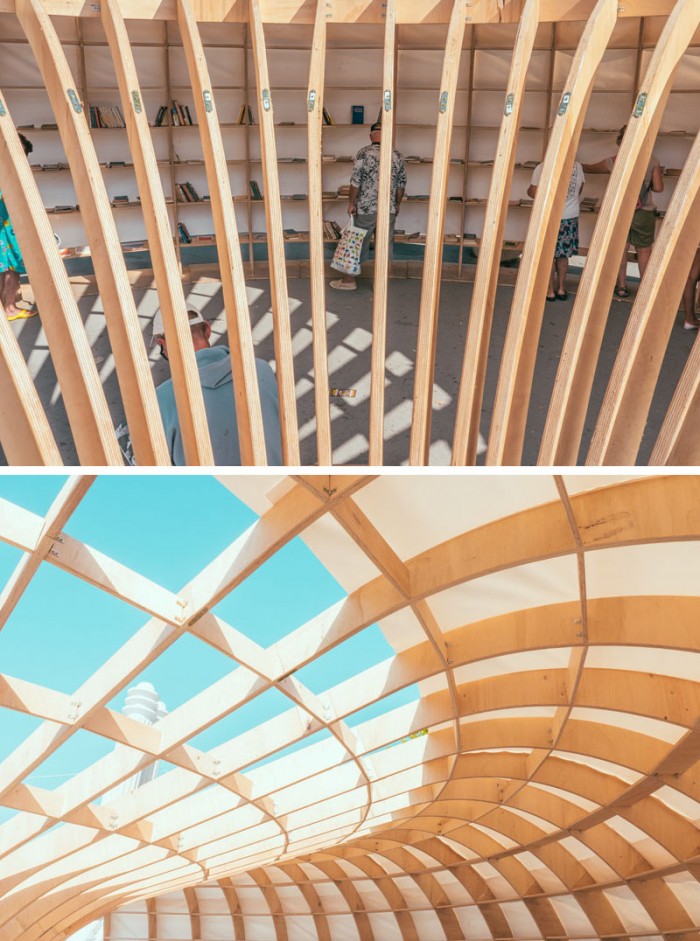 Biblioteca stradală făcută pentru a încuraja tinerii să citească