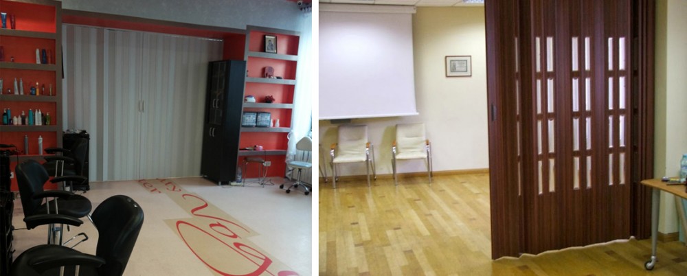 Usile pliante din pvc delimiteaza spatiile din firma dumneavoastra!