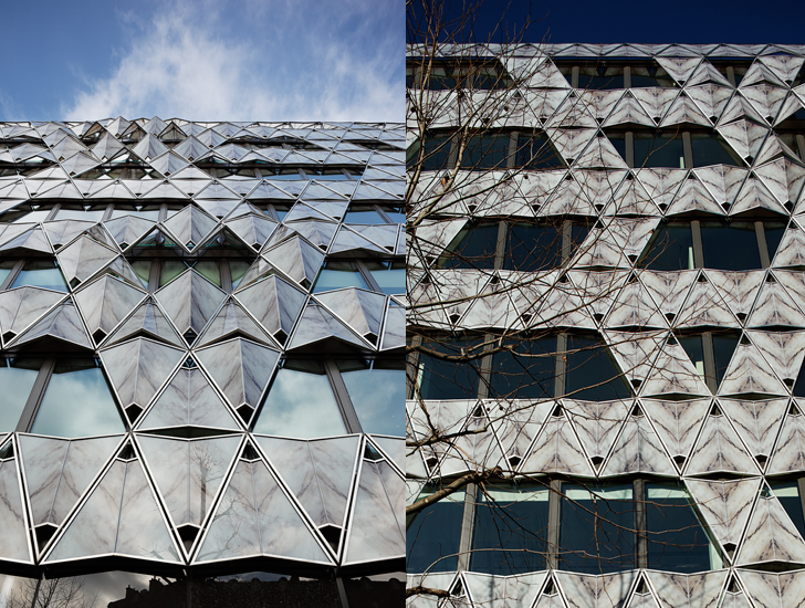 Fatada origami in Paris
