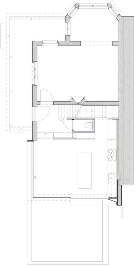 Extindere cu sticla si Corten la periferia orasului Bruxelles