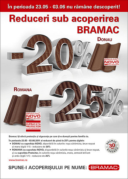 Reduceri sub acoperirea Bramac!