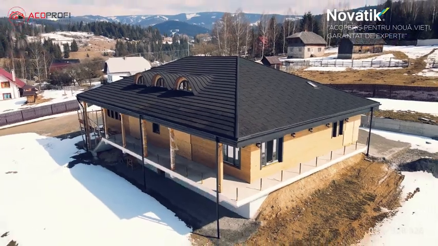 Video Acoperis NovatikNATURA WOOD | sindrila metalica cu acoperire de ...